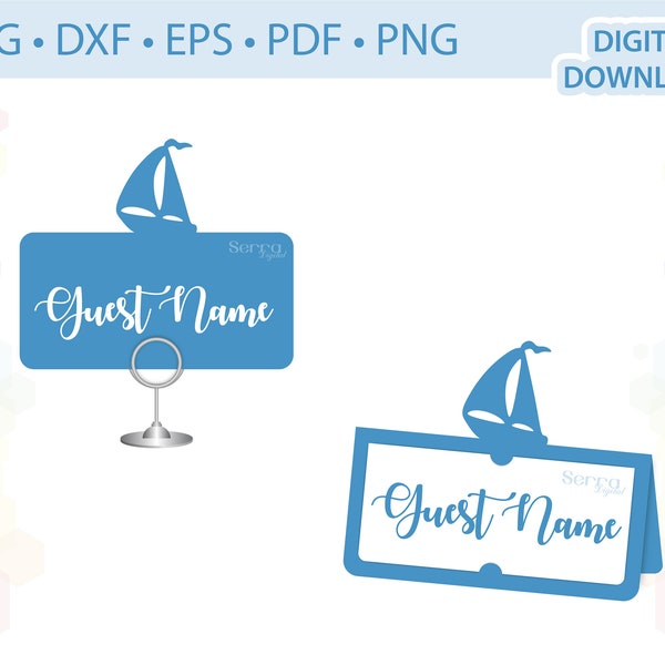 Sailboat Place Card - Etsy