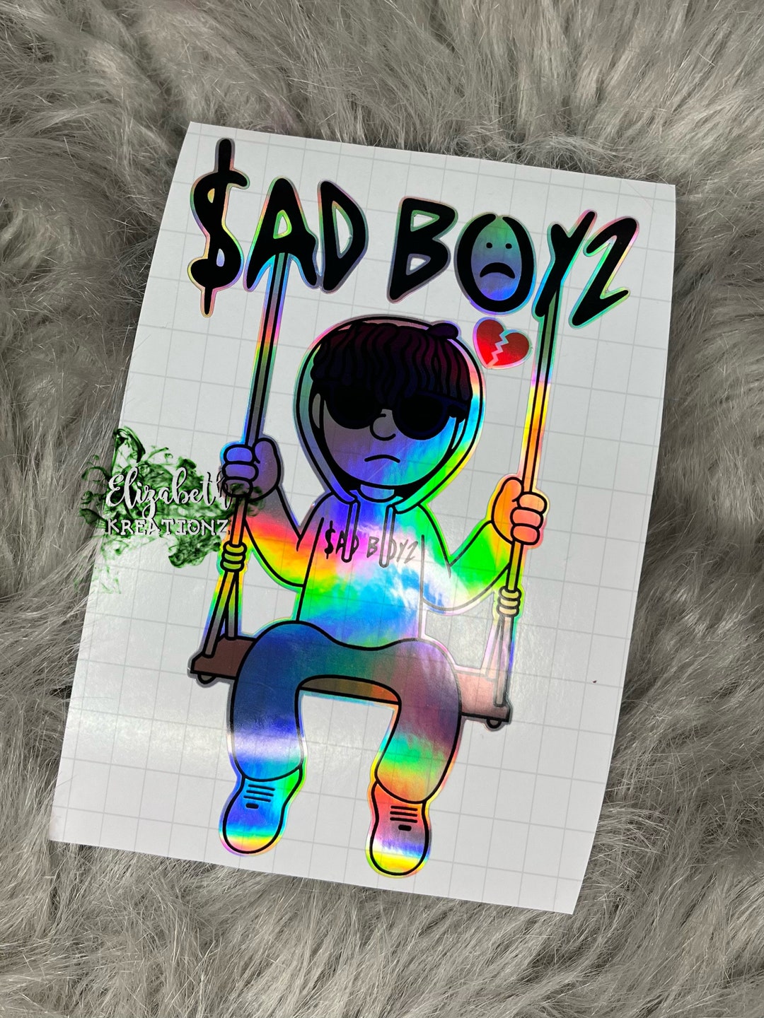 Sad Boyz Swing Car Decal Holographic Car Decal Junior H Decal Car ...