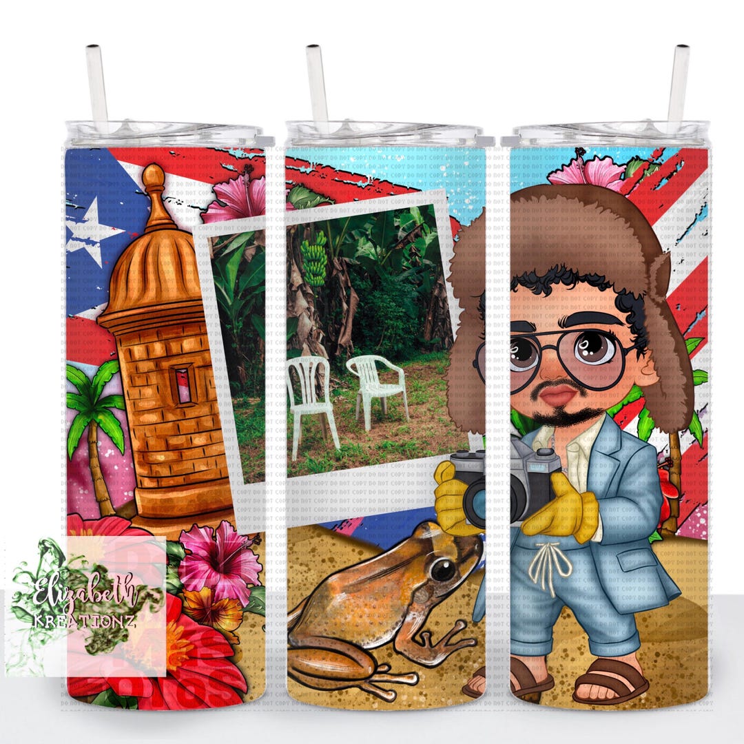 Bad Bunny DTMF PR Tumbler | Bad Bunny Tumbler | Benito Tumbler | Bad ...