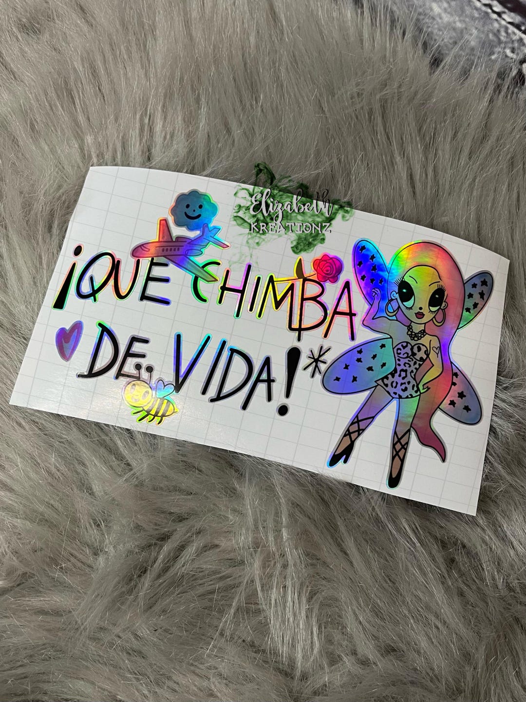Que Chimba De Vida | Holographic Car Decal | Karol G | Car Decals ...