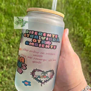 Karol G Me Curo Del Corazón Glass Cup | Mañana Será Mas Bonito Libbey ...