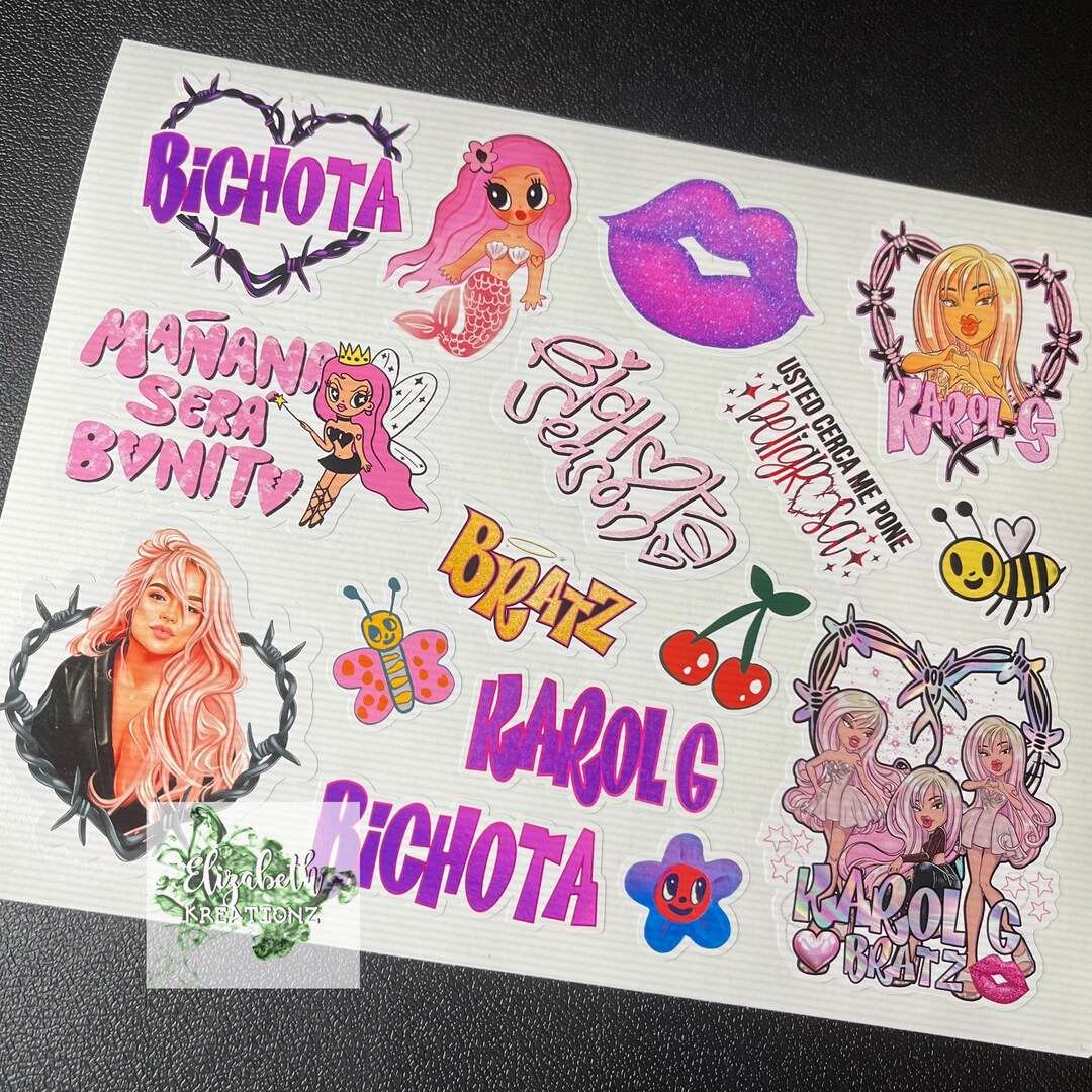Karol G Sticker Sheet Bichota Season Sticker Mañana Sera Bonito ...