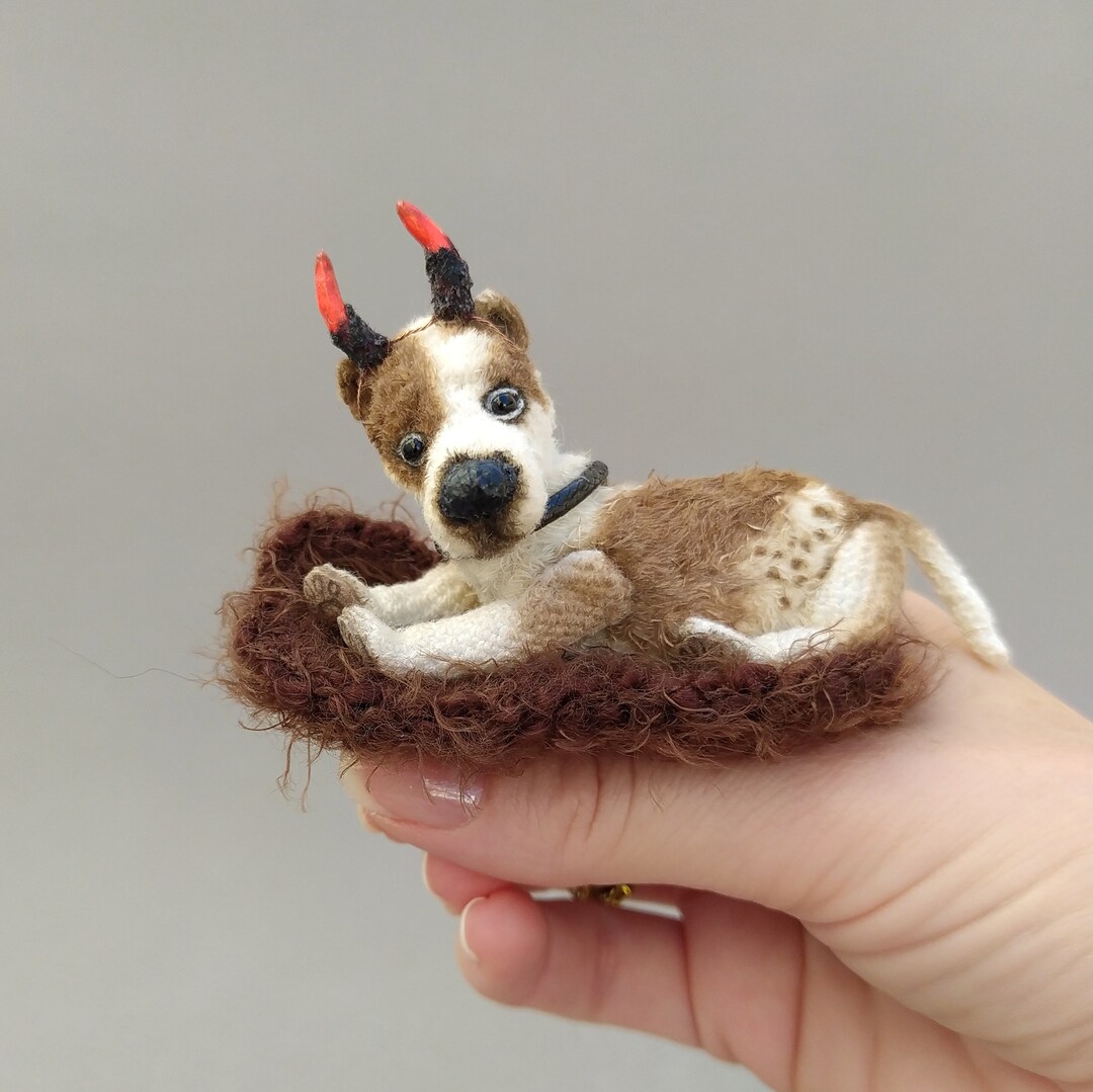 Pitbull Bull Terrier Staffordshire Bull Terrier Realistic Stuffed Dog ...