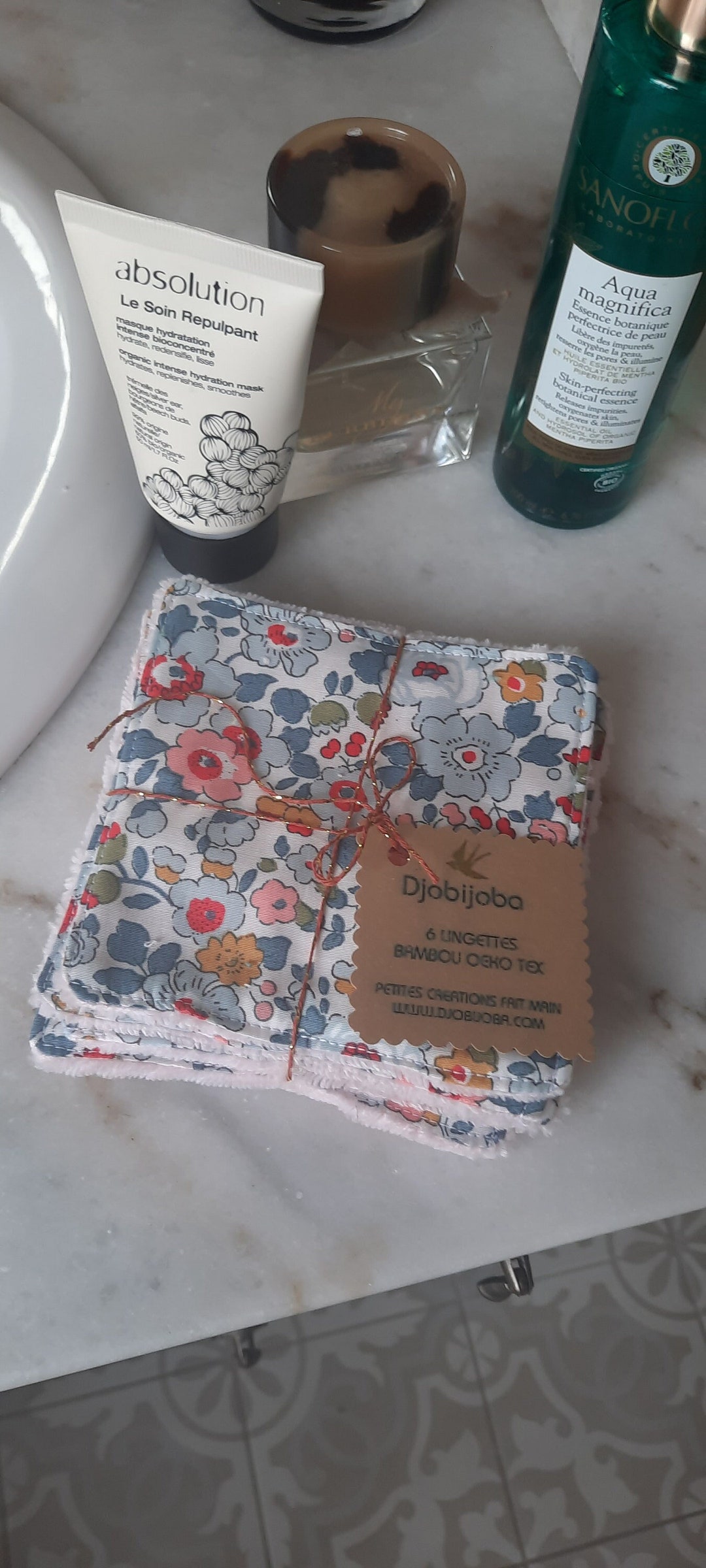 Washable Organic Bamboo Fiber Wipes Set of 6 Reusable - Etsy