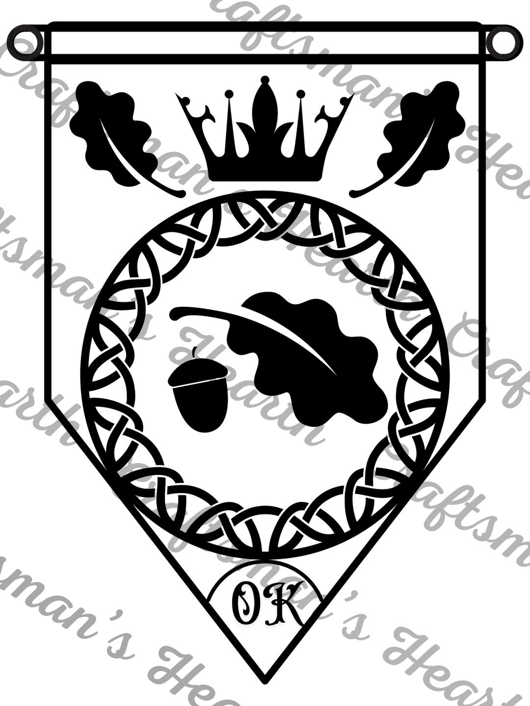 Oak King Royal Flag SVG File - Etsy