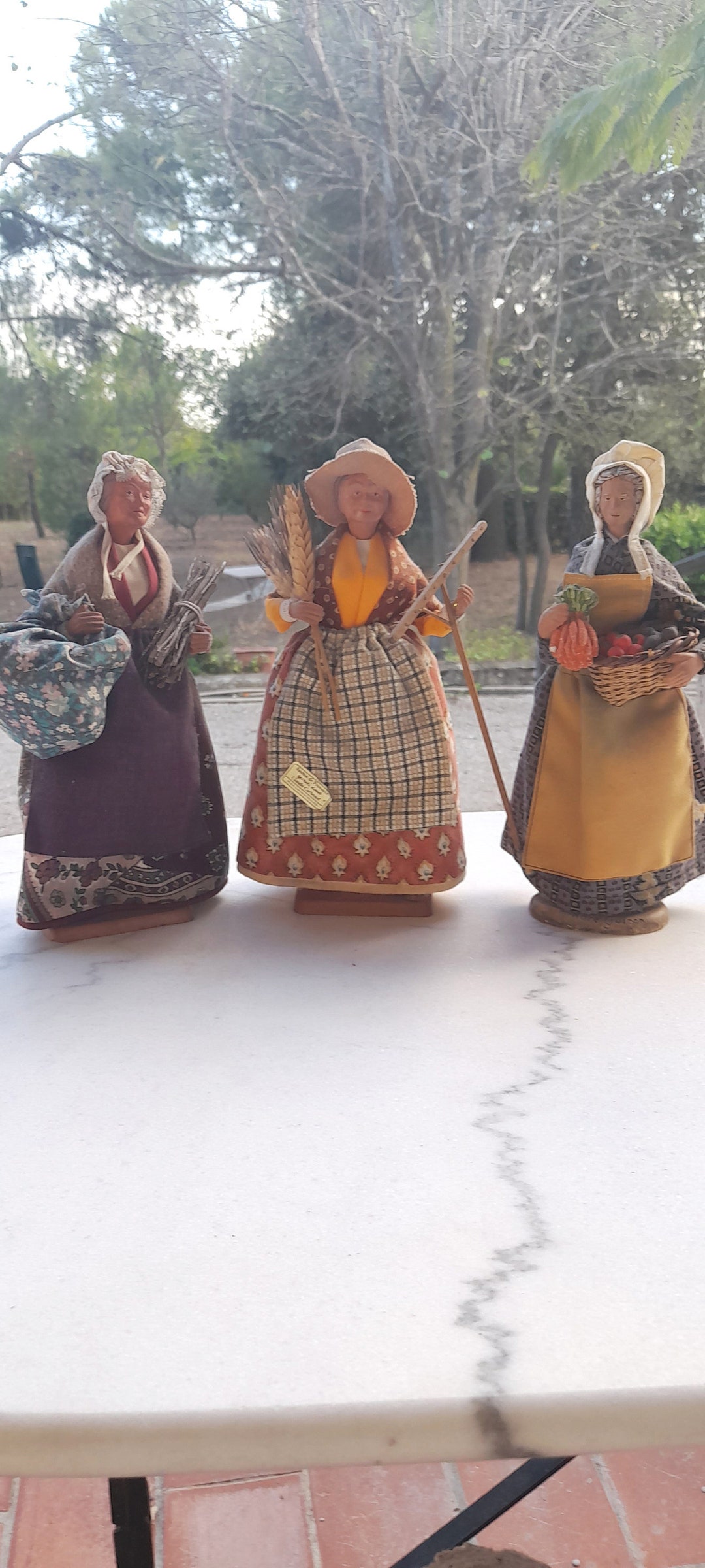 SOLD SINGLE UNIT Santons of Provençal Collection, Santon the Spinner ...