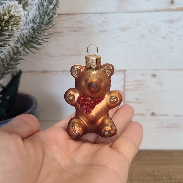 Glass Teddy Bear - Etsy