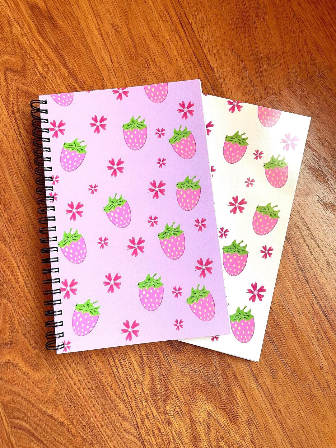 Kawaii Strawberry Notebook | Cute Fruit Journal for Notes, Sketching ...