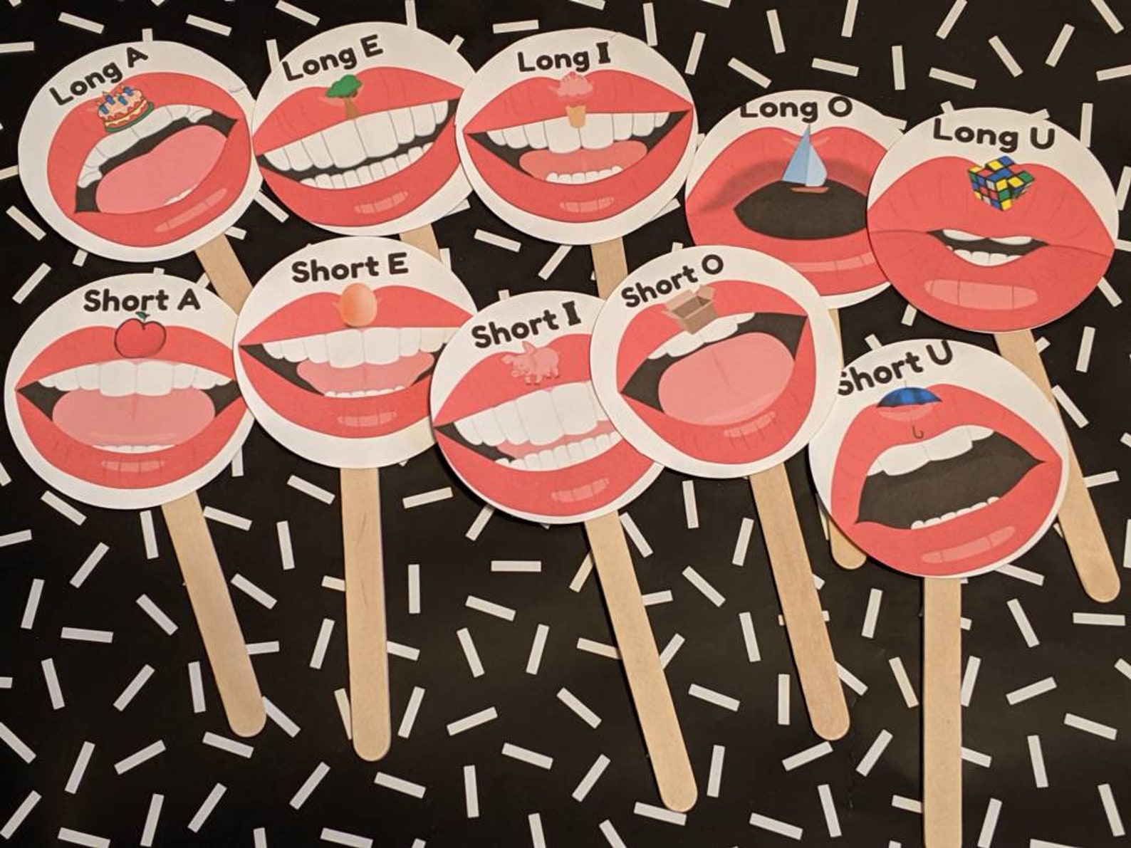 Online Teacher Props VIPKID Long and Short Vowels Online - Etsy