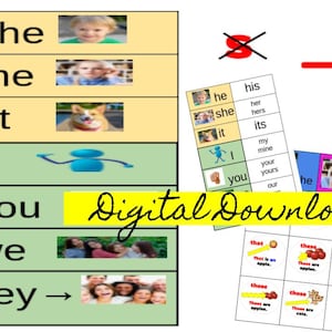 Online Teacher Prop, Grammar Teaching Tools Digital Download, Three in ...
