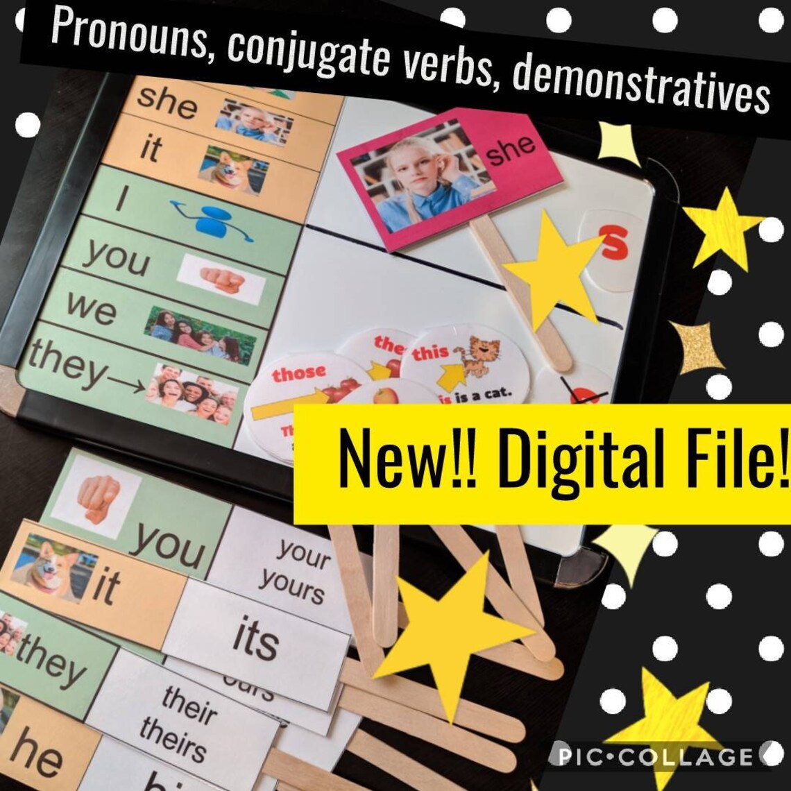 Online Teacher Prop Grammar Teaching Tools Digital - Etsy