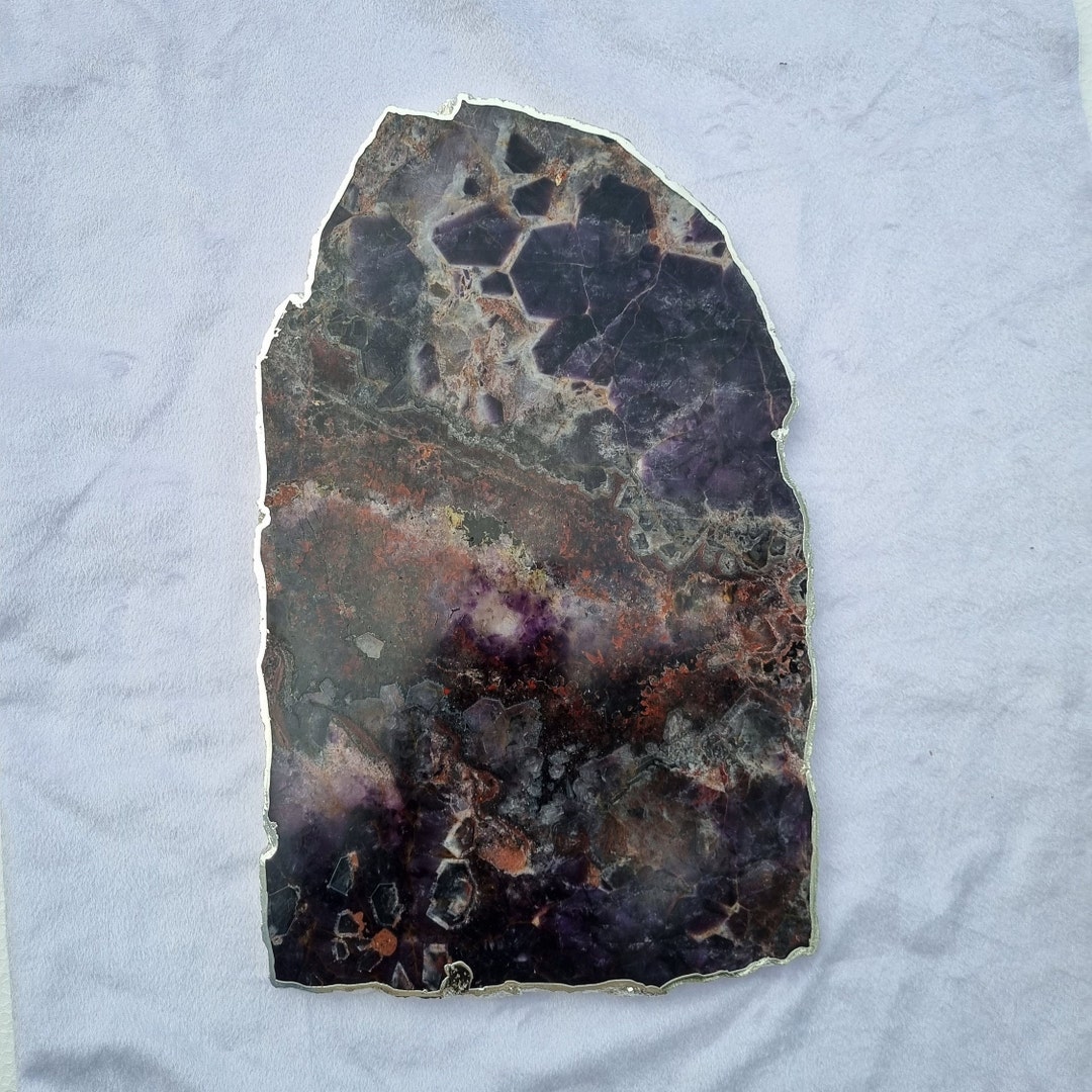 Amethyst Agate Cheese Board: Silver Plated Serving Platter - Etsy