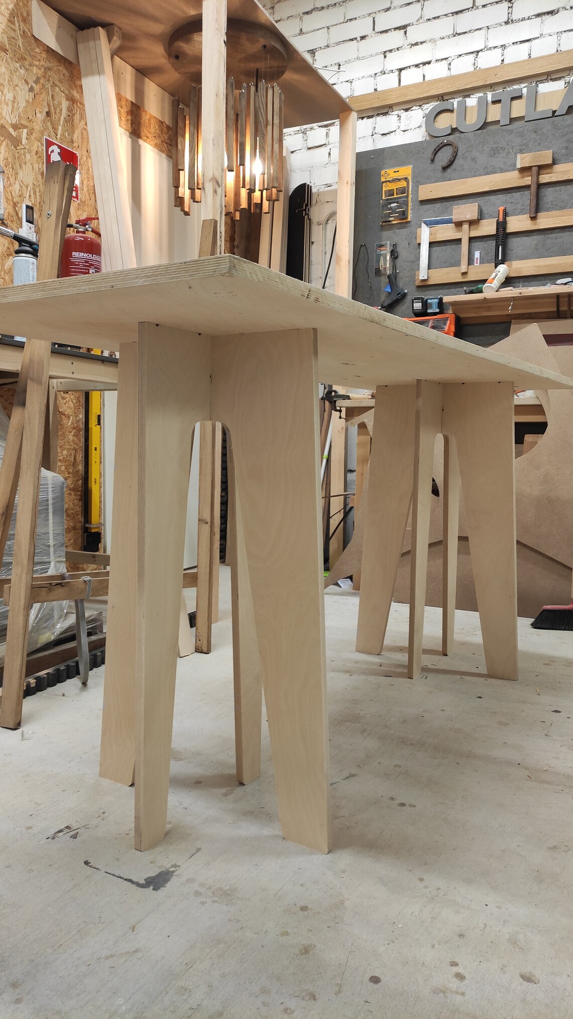 DIY CNC Files Kit Simple Plywood Workbench Plan, DXF & Fusion 360 Files ...