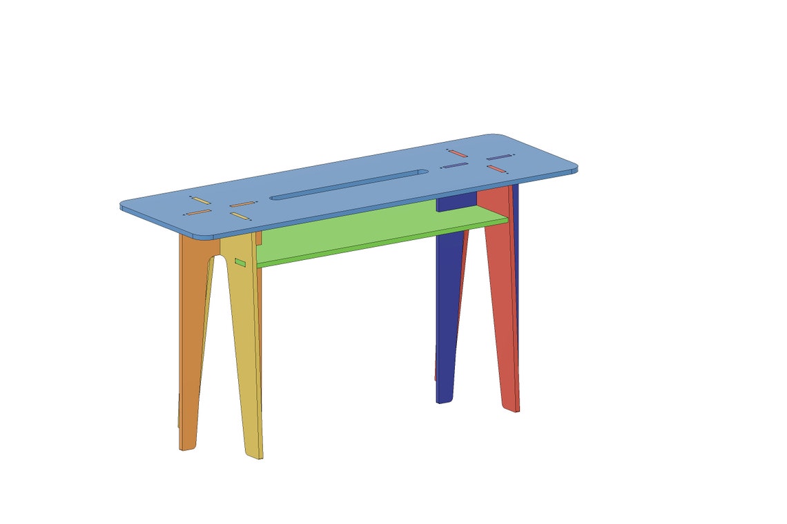 DIY CNC Files Kit Simple Plywood Workbench Plan, DXF & Fusion 360 Files ...