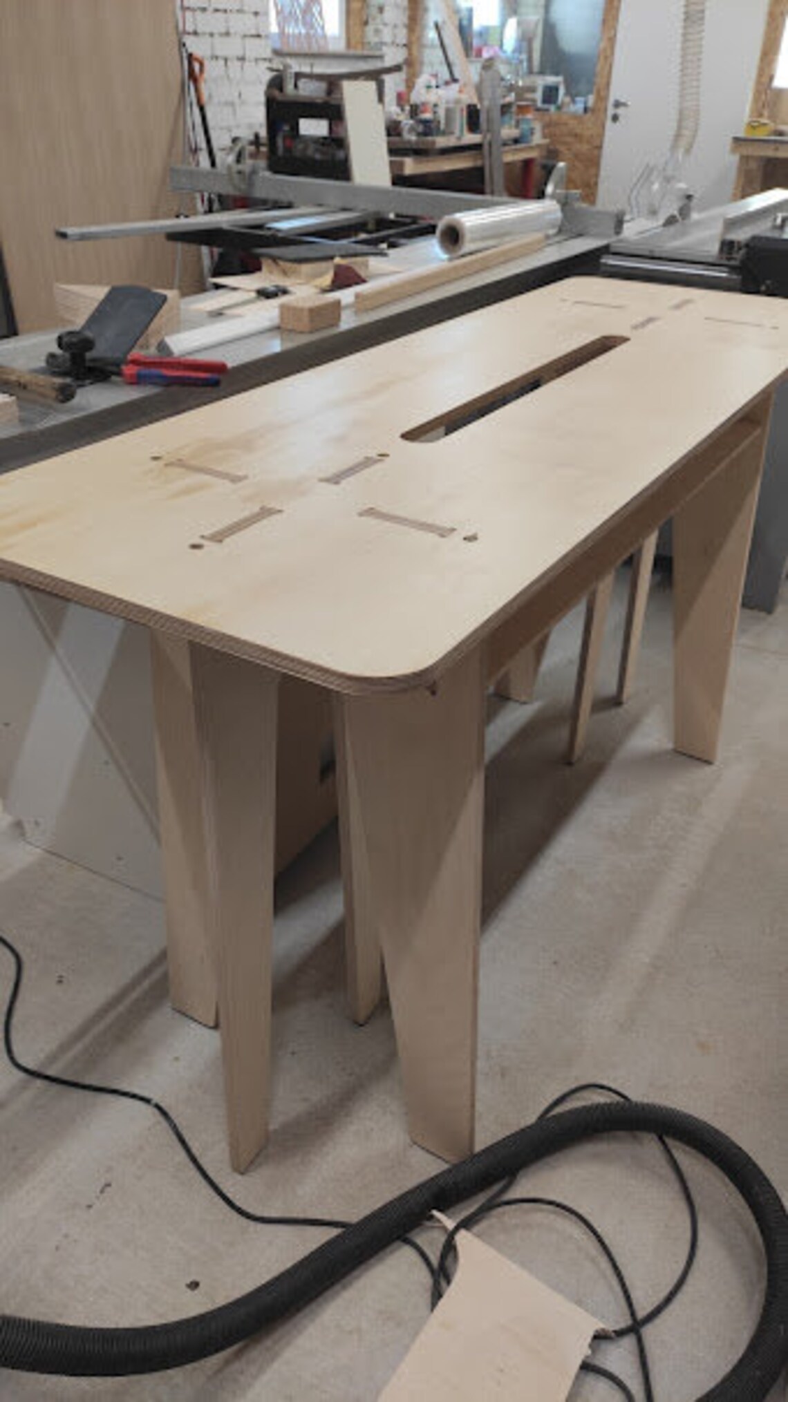 DIY CNC Files Kit Simple Plywood Workbench Plan, DXF & Fusion 360 Files, Functional Table for ...