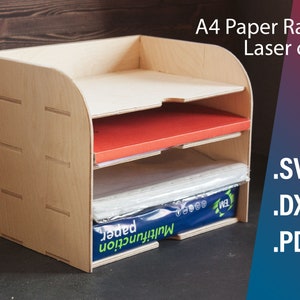 A4 Paper Desk Rack, Laser or Cnc Files - Etsy