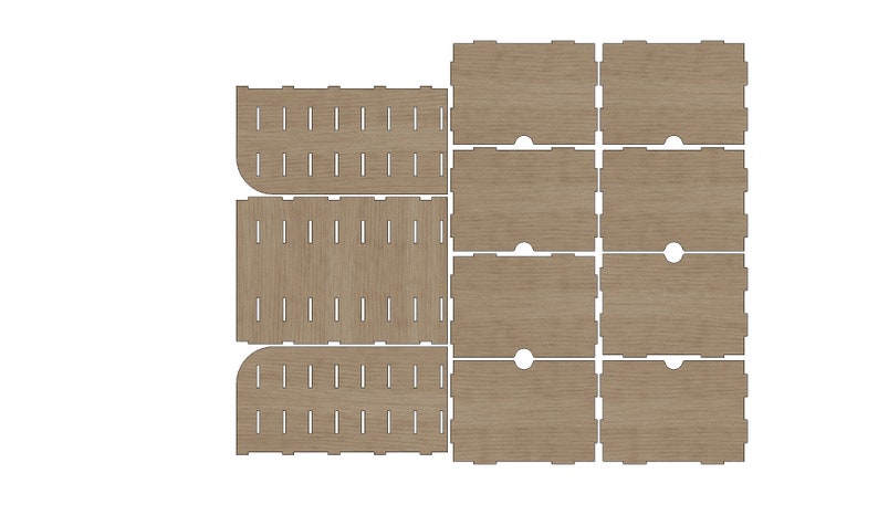 A4 Paper Organizer Laser File Svg & Dxf Templates for CNC - Etsy