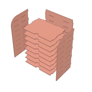 A4 Paper Organizer Laser File, Svg & Dxf Templates for CNC Router or ...