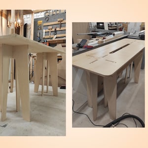 DIY CNC Files Kit Simple Plywood Workbench Plan, DXF & Fusion 360 Files ...