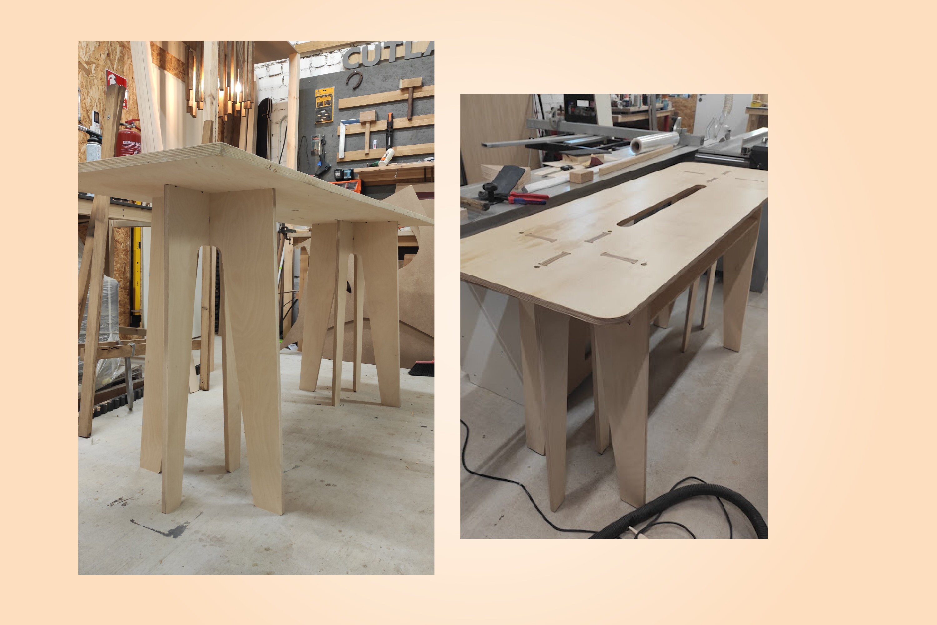 DIY CNC Files Kit Simple Plywood Workbench Plan, DXF & Fusion 360 Files ...