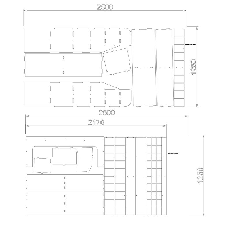 Tall Van Racking Templates Files for CNC Router, Dxf & Svg - Etsy