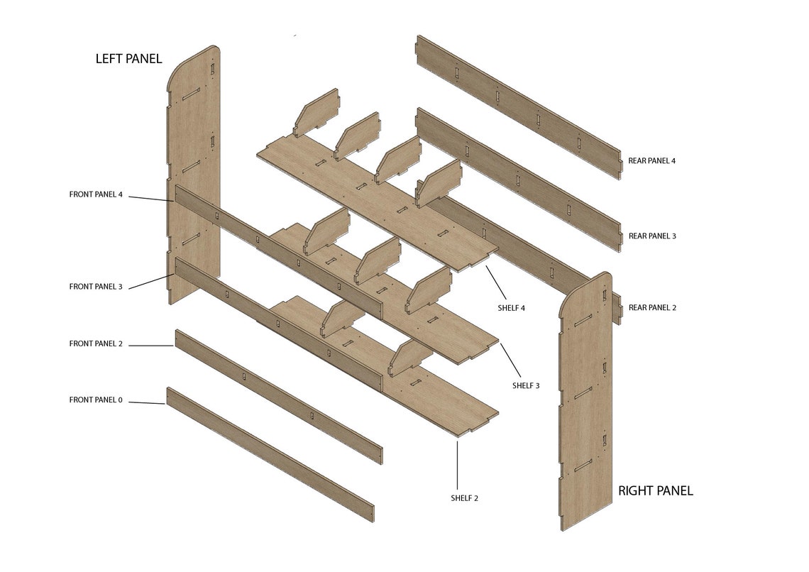 Racking for Workshop Van, Dxf Templates Files for CNC Router - Etsy