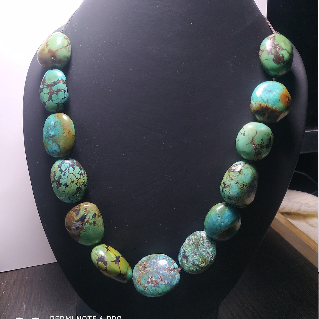 Tibetan Turquoise Necklace Beautiful Handmade Old Turquoise - Etsy