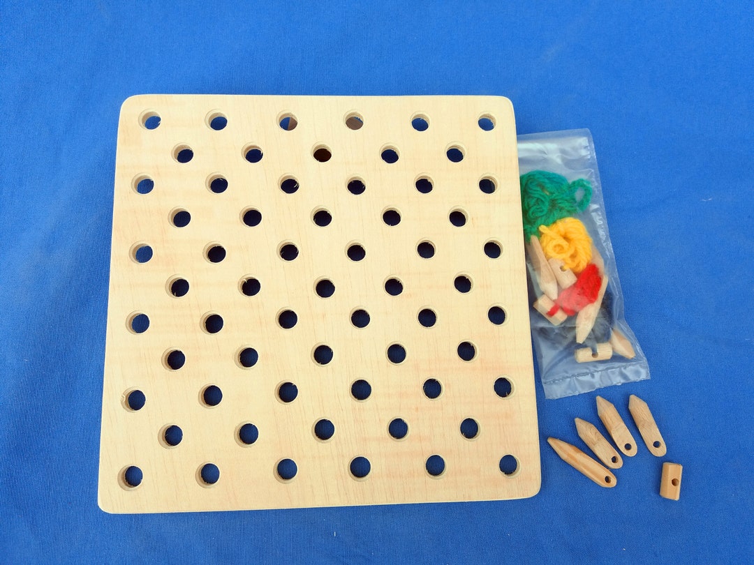 Tabla de Tejer de Madera ideal Montessori, Waldorf, Educacion Libre ...