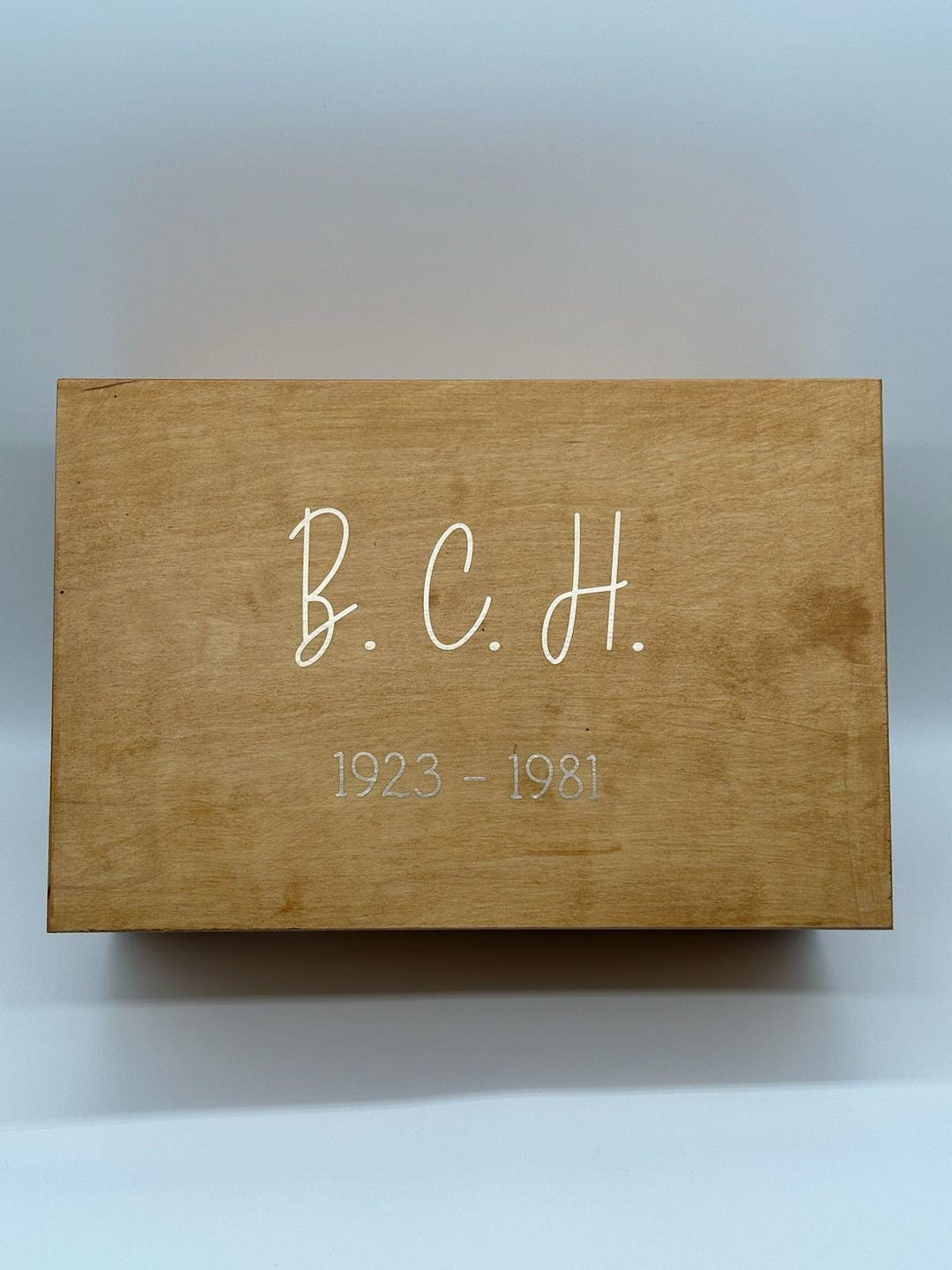 Handmade Wooden Bereavement Box in Loving Memory Handcrafted Keepsake ...