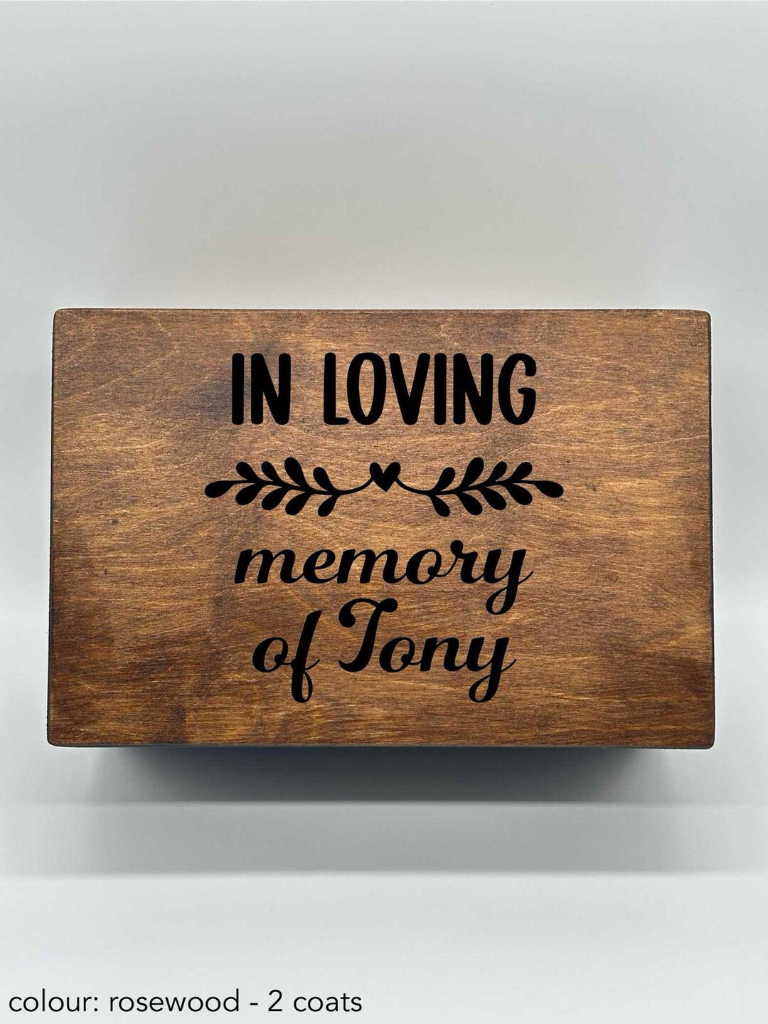 Bereavement Box in Loving Memory Box Keepsake Box. Grandfather Memorial ...