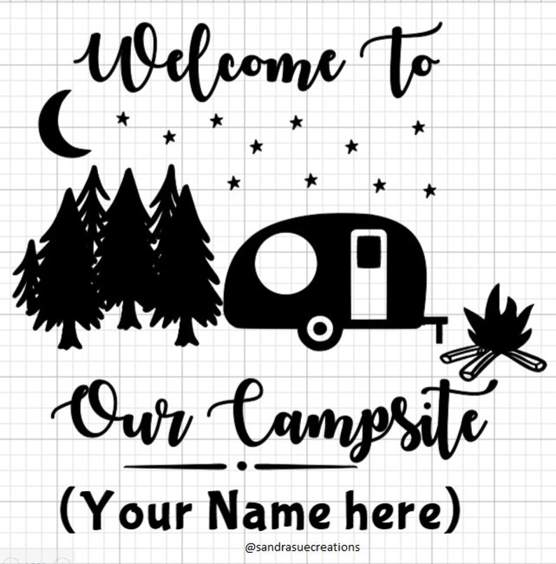 Camping Vinyl Decal Only 5 Gallon Bucket Size Decal - Etsy