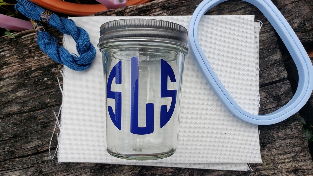 Ort Jar Initials Personalized Thread Jar for Cross Stitch - Etsy
