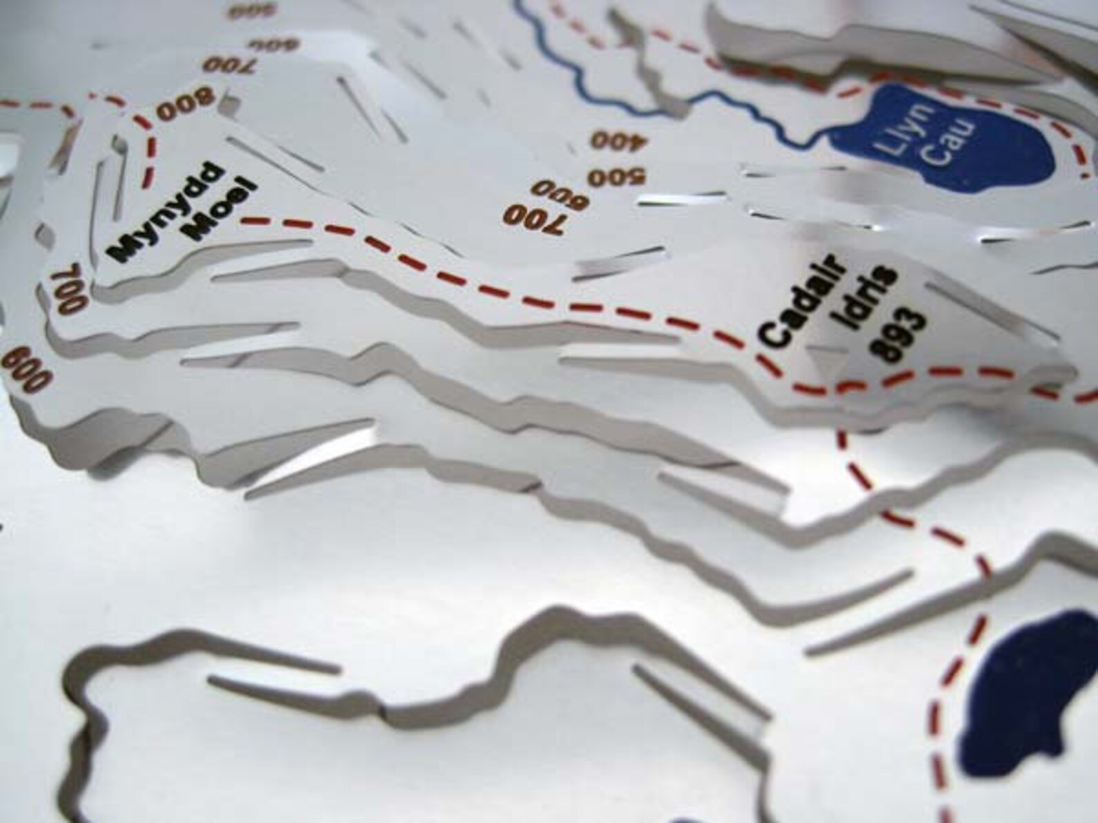 Cadair Idris Wapenmap : Hand Painted Stainless Steel Contoured Map ...