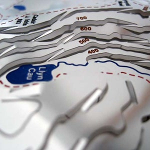 Cadair Idris Wapenmap : Hand Painted Stainless Steel Contoured Map ...