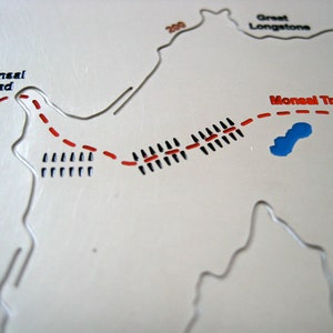 Monsal Trail Wapenmap : Hand Painted Stainless Steel Contoured Map ...