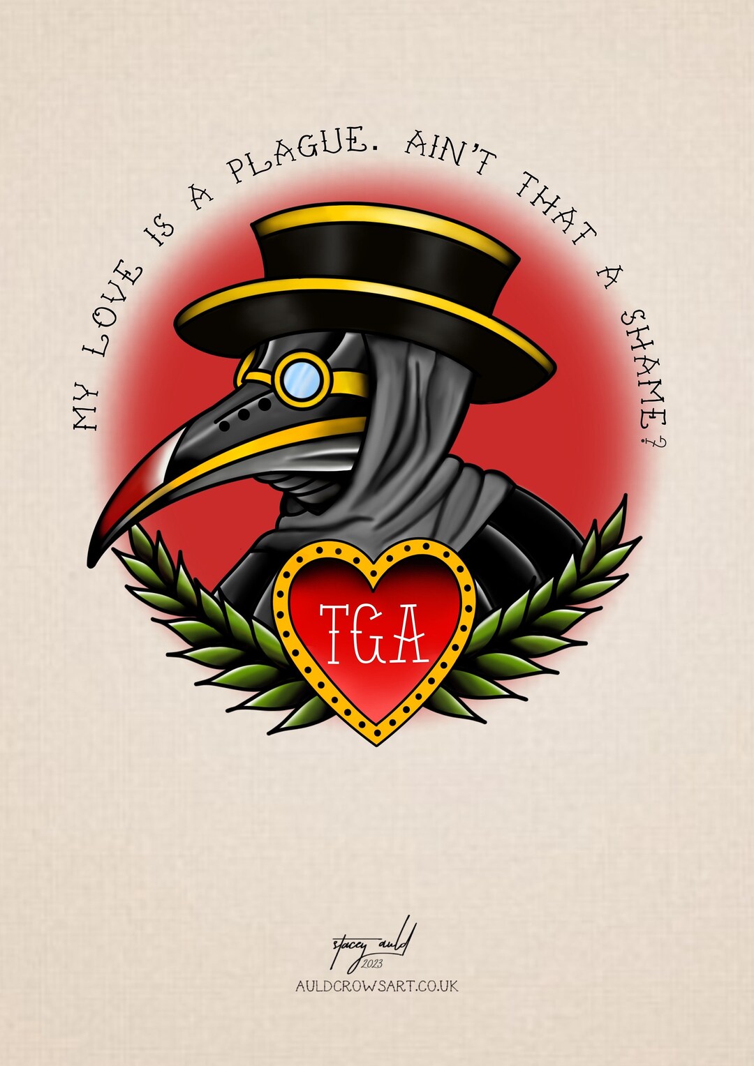 PRINT: Gaslight Anthem - Ain’t That A Shame | A4 | A5 | Art | Tattoo ...