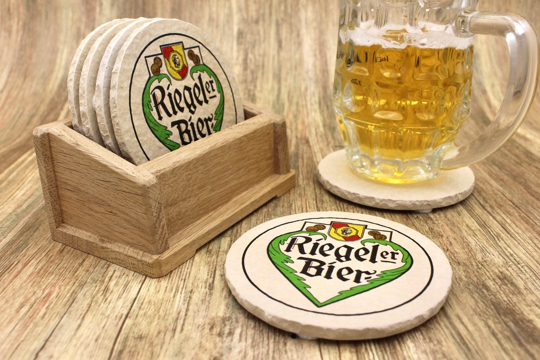 Riegeler Brewery Coasters Made of Natural Stone 100% Handmade in ...