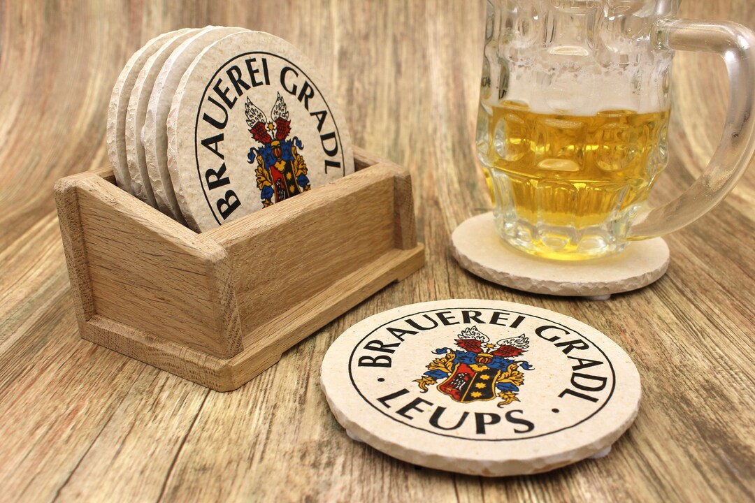 Gradl Brewery Coasters Made of Natural Stone 100% Handmade in Bavaria ...
