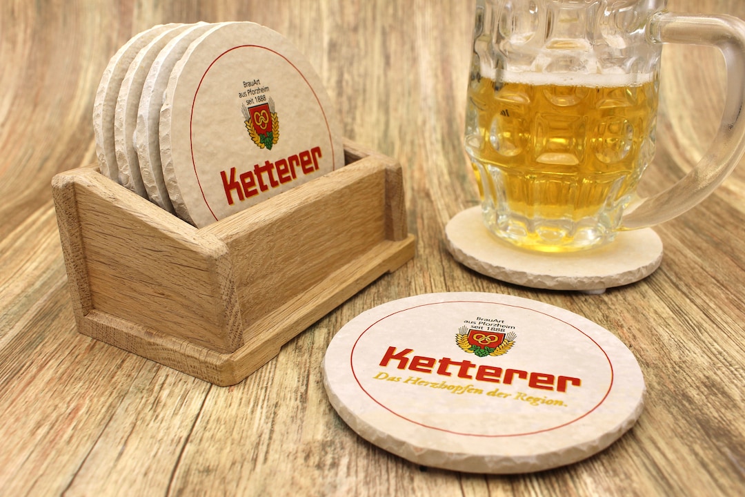 Brewery Ketterer Coasters Made of Natural Stone 100% Handmade in ...
