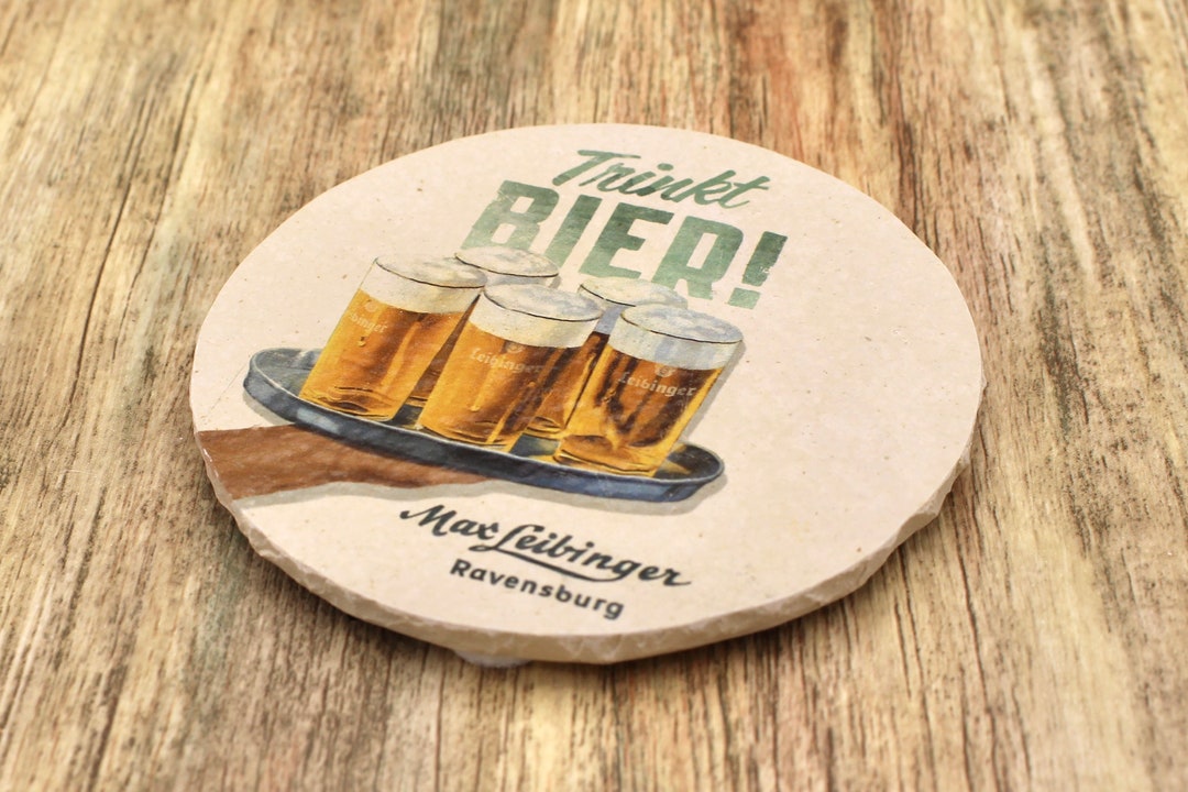 Leibinger Brewery Coasters Made of Natural Stone 100% Handmade in ...