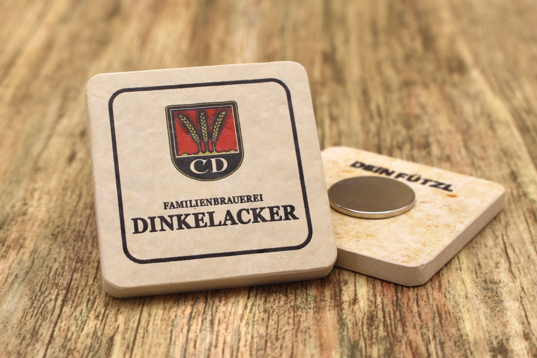 Dinkelacker Brewery - Stone Fridge Magnet 48 Mm, 100% Made in Bavaria ...