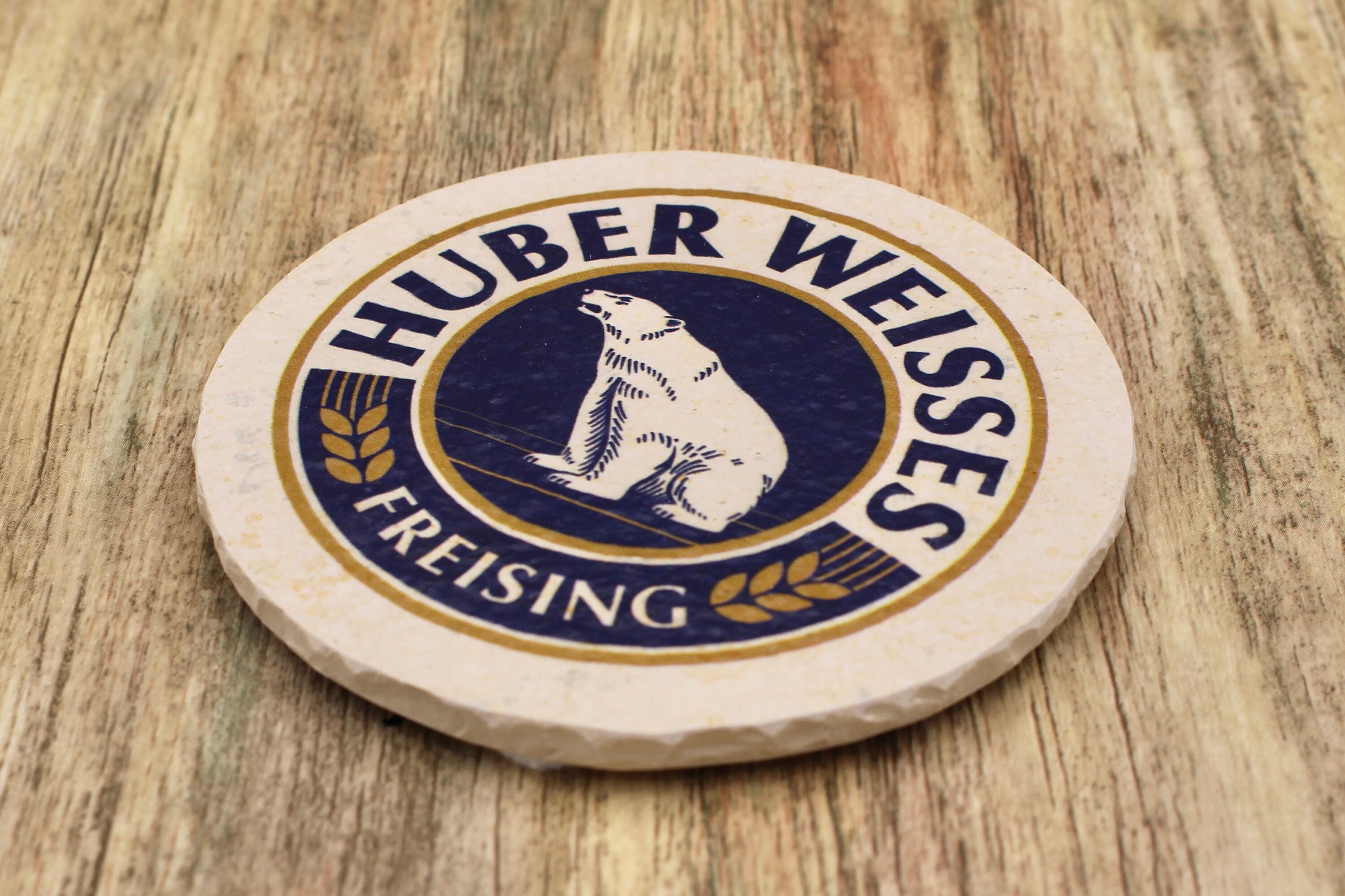 Huber Weisses Coasters Made of Natural Stone 100% Handmade in Bavaria ...