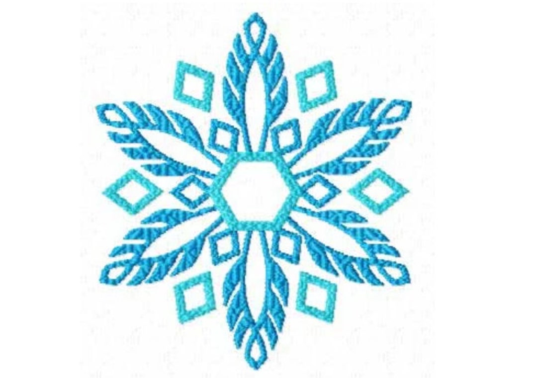 Snowflake Machine Embroidery Design Pes, Hus, Jef, Dst, Exp, Jef, Vip ...