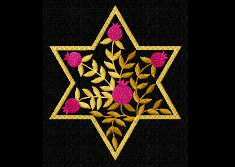 Star of David Machine Embroidery Design 5x5 Pes Hus Jef - Etsy