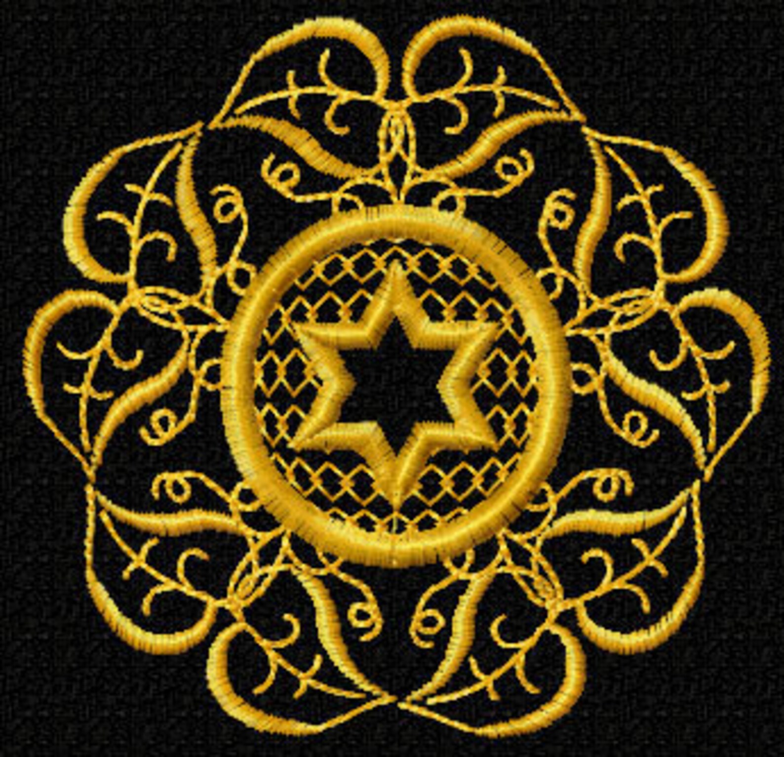 Star of David Machine Embroidery Design 4x4 Pes Hus Jef | Etsy