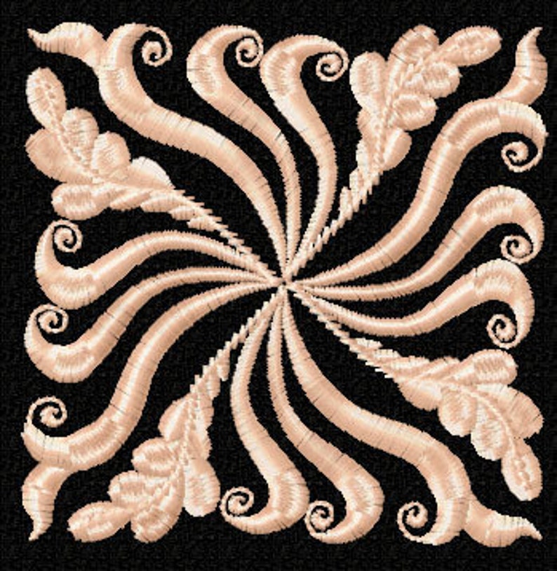 Square Quilt Block Machine Embroidery Design Pes Hus Jef | Etsy