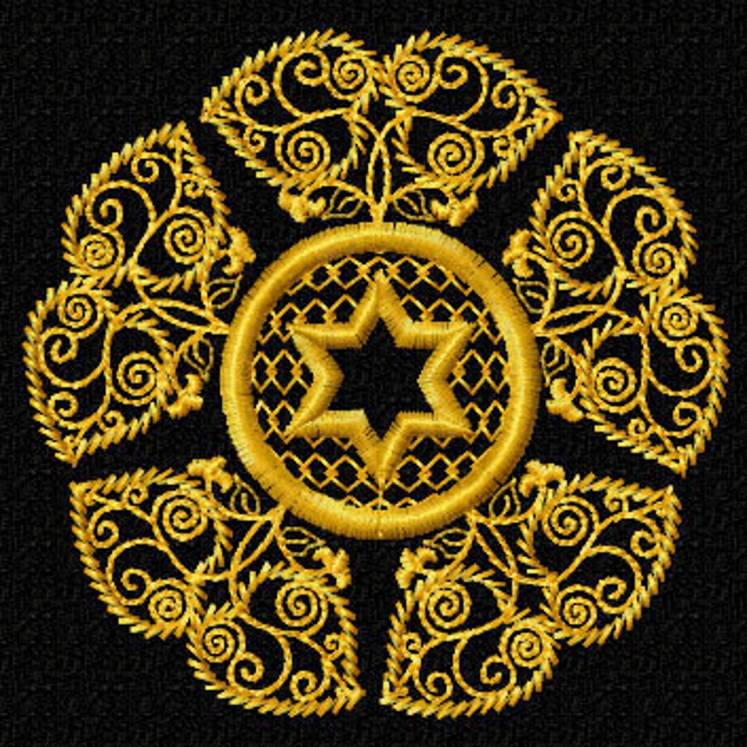 Star of David Machine Embroidery Design 4x4 Pes Hus Jef - Etsy