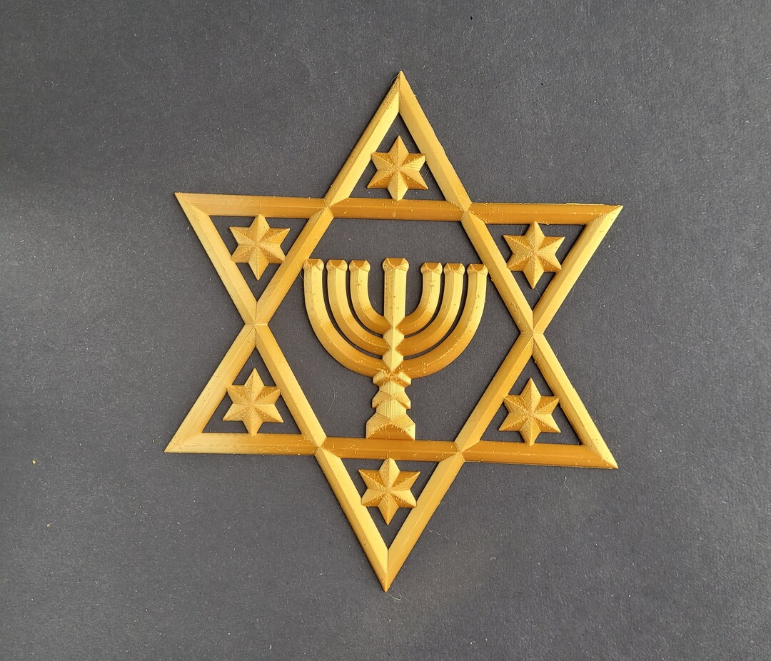 Star of David Wall Hanging 3D Print Model | STL File for 3D Printers ...