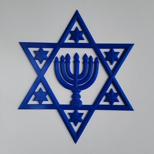 Star of David Wall Hanging 3D Print Model | STL File for 3D Printers ...