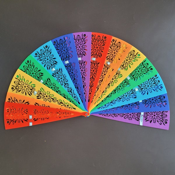 3d Printed Hand Fan - Etsy